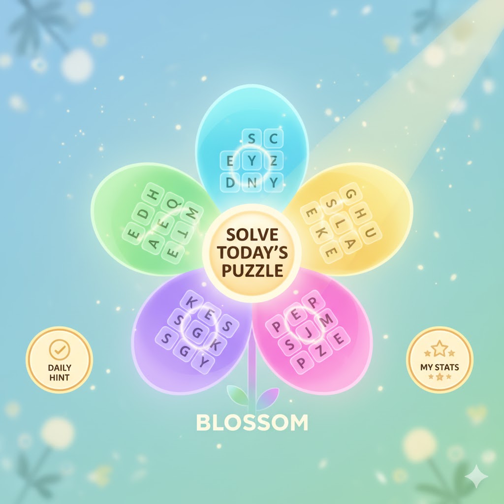 Blossom Word Game Solver | Instant Hints & Word Finder